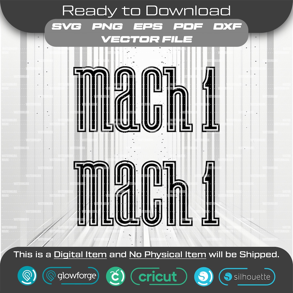 Mach 1 Svg Png Dxf Cricut File, Svg Bundle, Sticker, Cricut Svg Instant ...