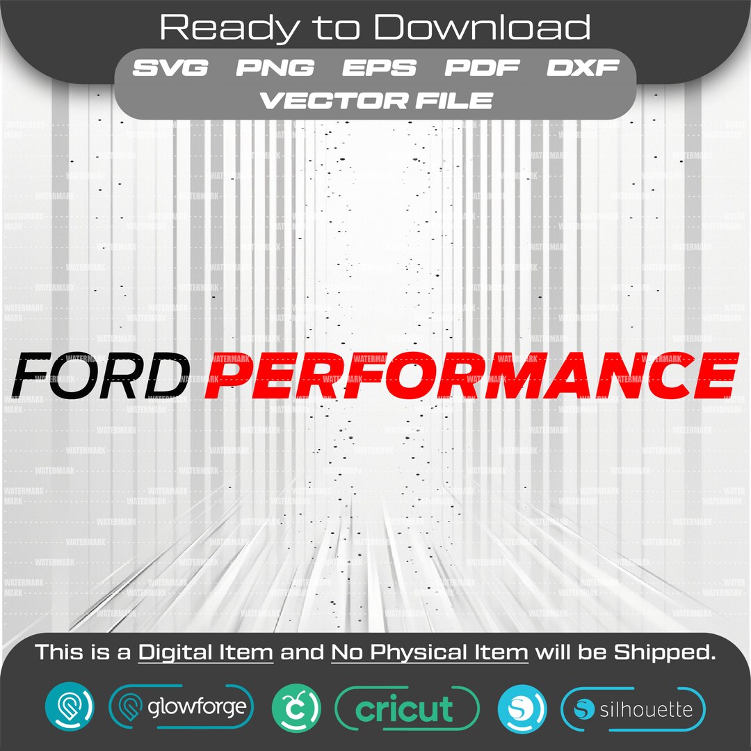 Ford Performance Svg Png Dxf Cricut File, Svg Bundle, Sticker, Cricut ...