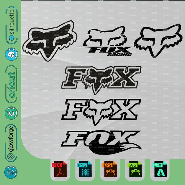 Fox Racing Svg - Etsy