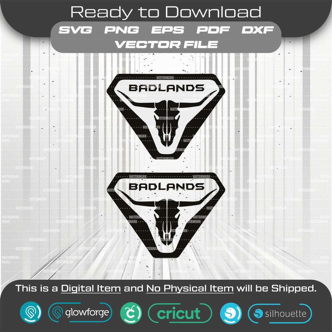 Badlands Svg Png Dxf Cricut File, Svg Bundle, Sticker, Cricut Svg ...