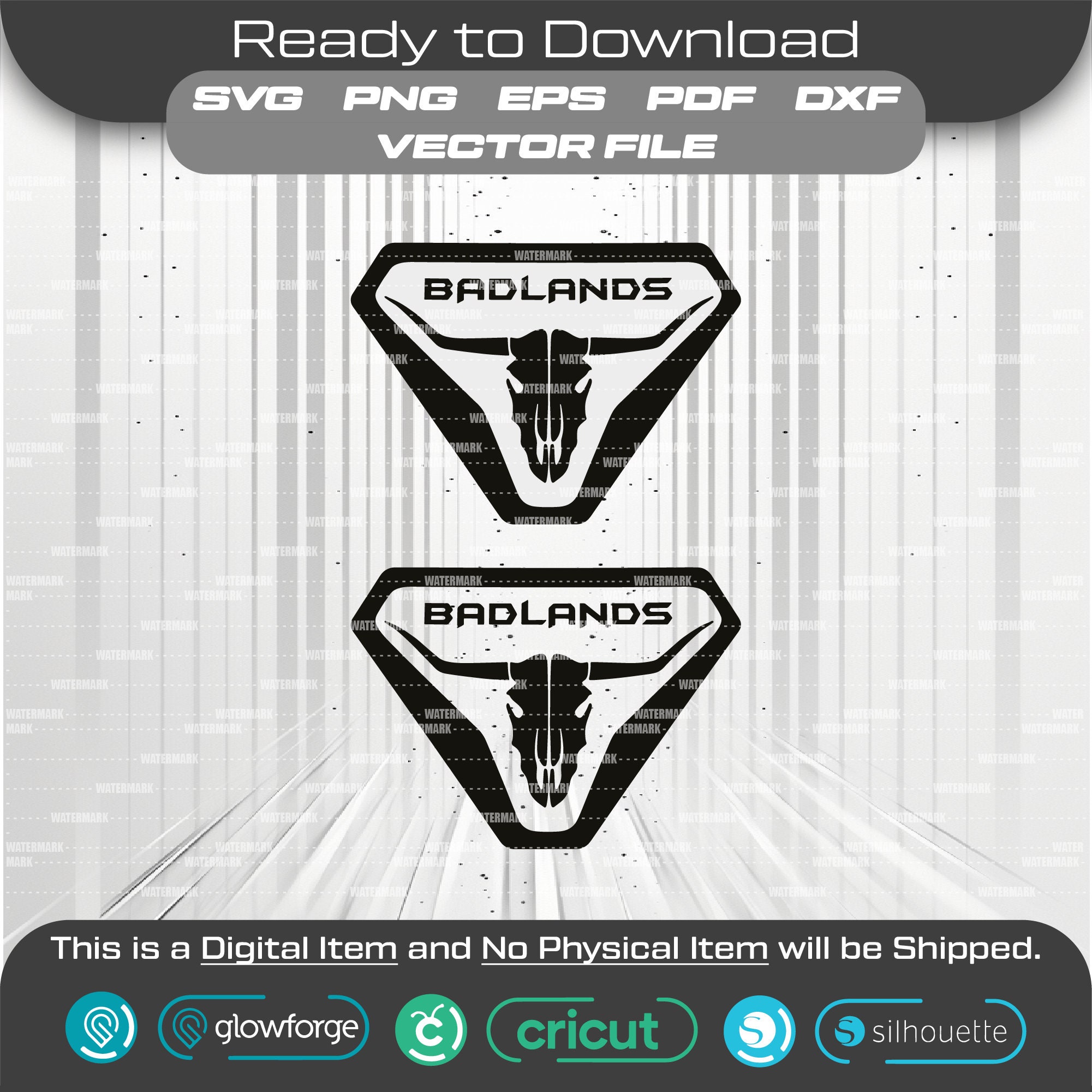 Badlands Svg Png Dxf Cricut File, Svg Bundle, Sticker, Cricut Svg ...