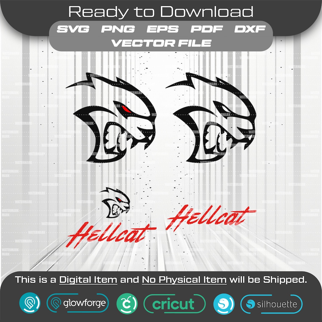 Hellcat Svg Png Dxf Cricut File, Svg Bundle, Sticker, Téléchargement ...