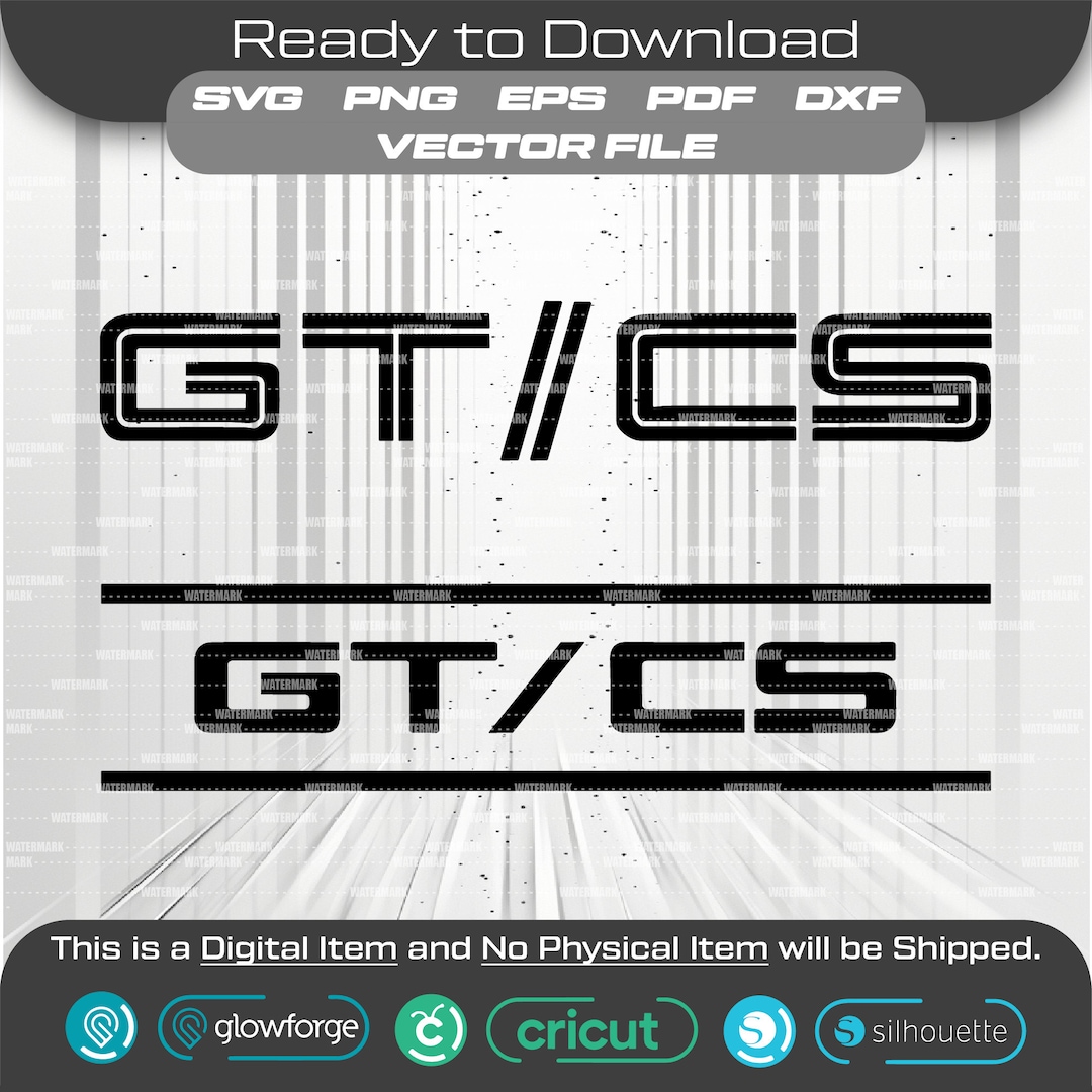Gt Cs Svg Png Dxf Cricut File, Svg Bundle, Sticker, Cricut Svg Instant ...