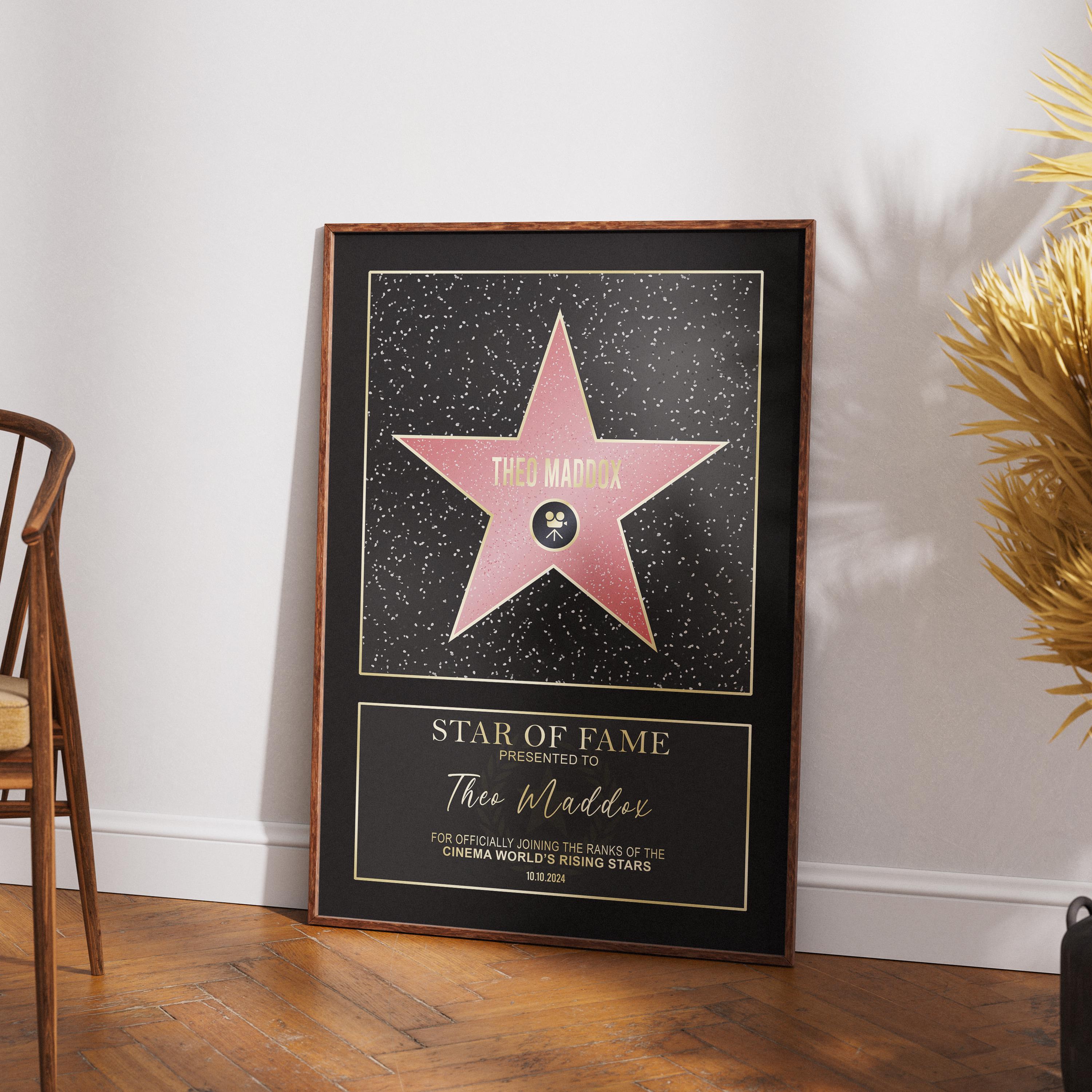 Family – Couple HARLODY Personalized Family Star Of Fame Poster Pawfect ...