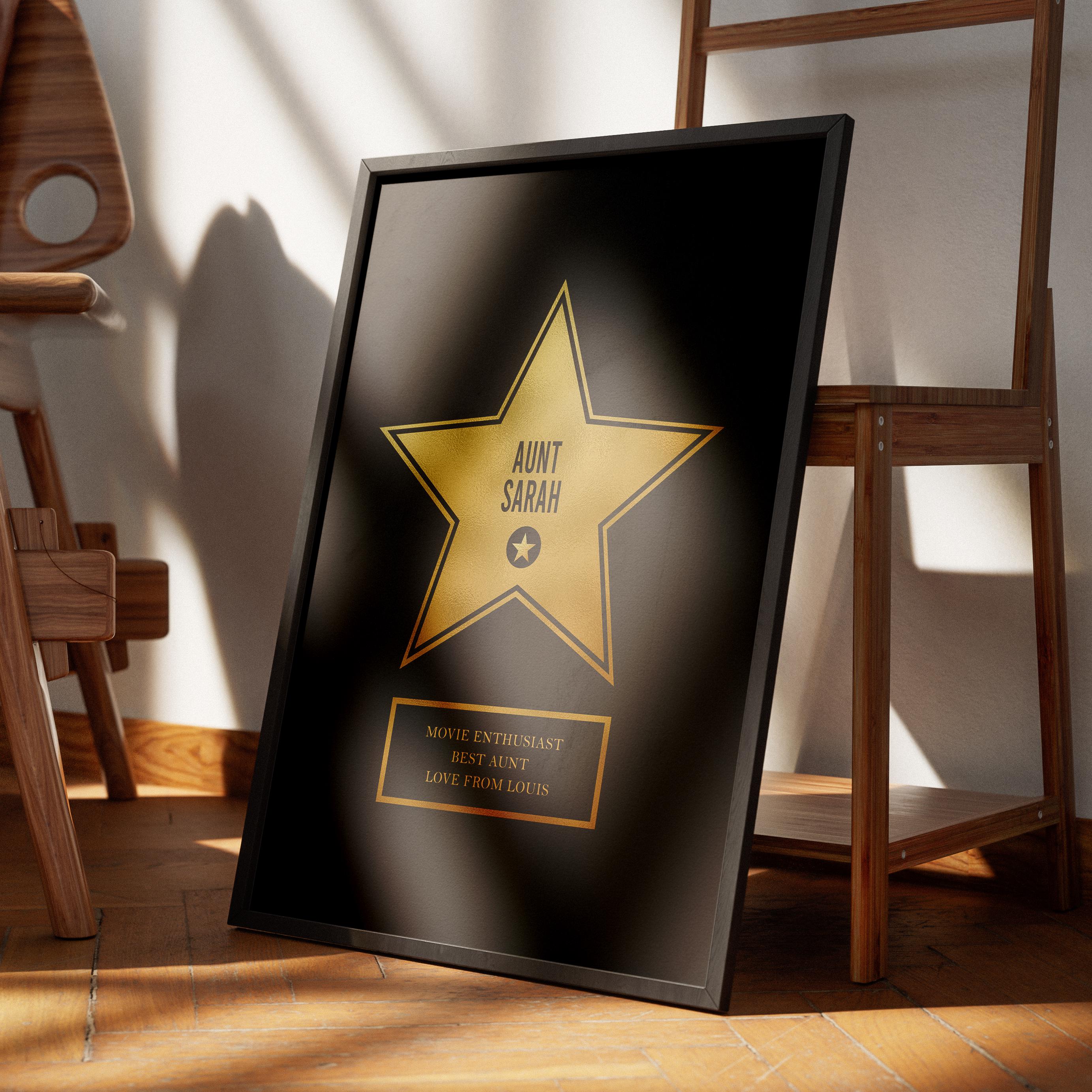Hollywood Star of Fame - Canva Template | Modern & Minimalist ...