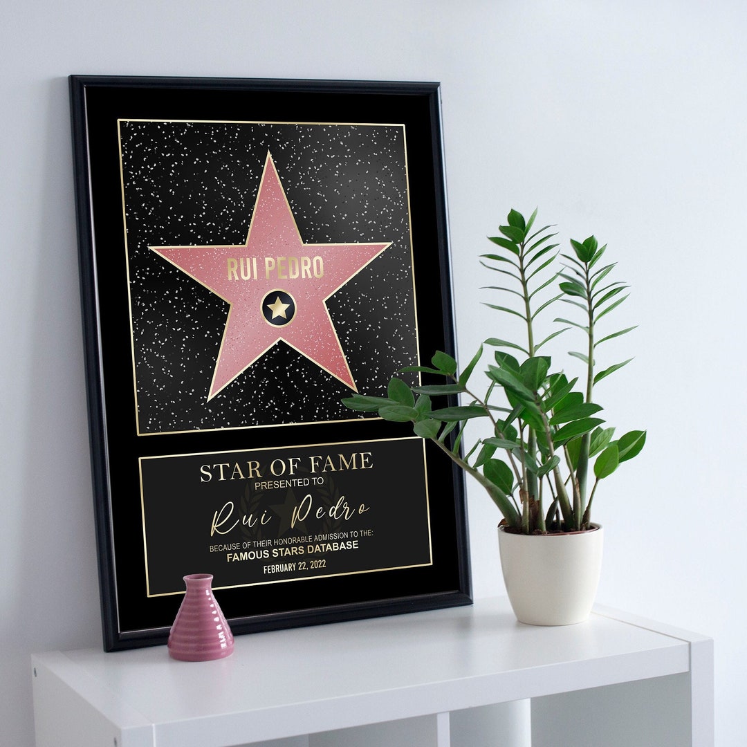 Hollywood Walk of Fame Star Digital - Etsy