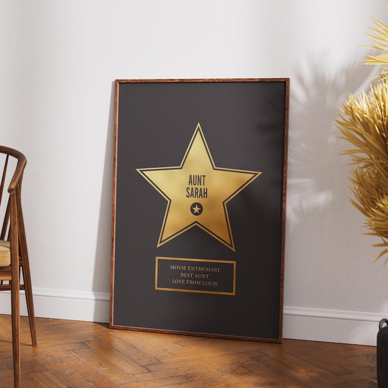 Hollywood Star of Fame - Canva Template | Modern & Minimalist ...
