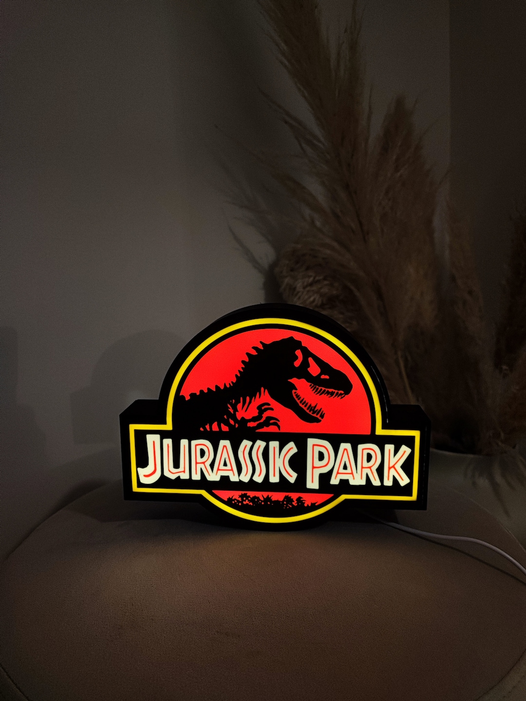 Jurassic Park Light Box Night Light Led Light USB Cable - Etsy
