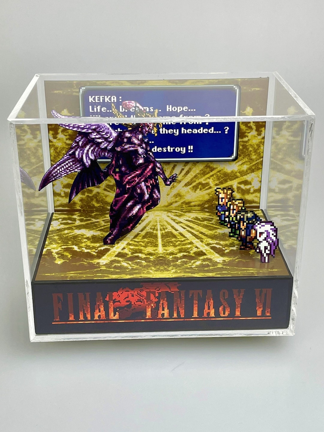 Final Fantasy VI Cube Diorama Final Fantasy 6 Cube Diorama Final ...