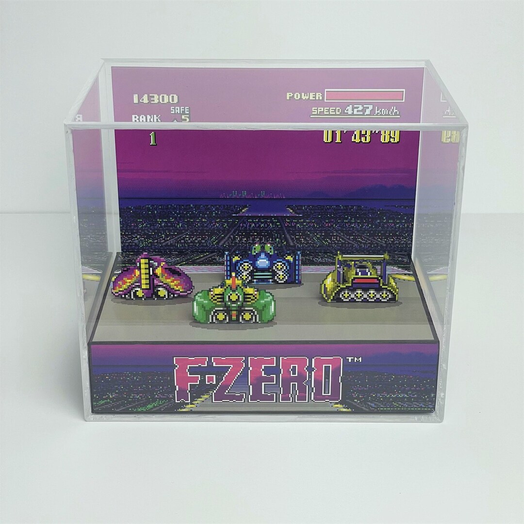 F-zero Cube Diorama F-zero Diorama F-zero Gift Nintendo Gift Super ...