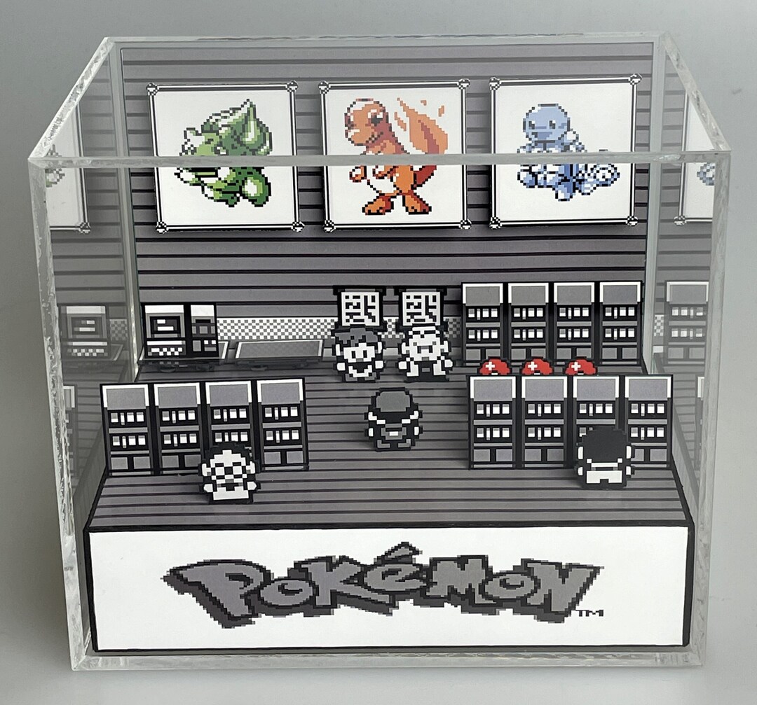 Pokemon Oaks Laboratory Cube Diorama Professor Oak's Laboratory Cube ...