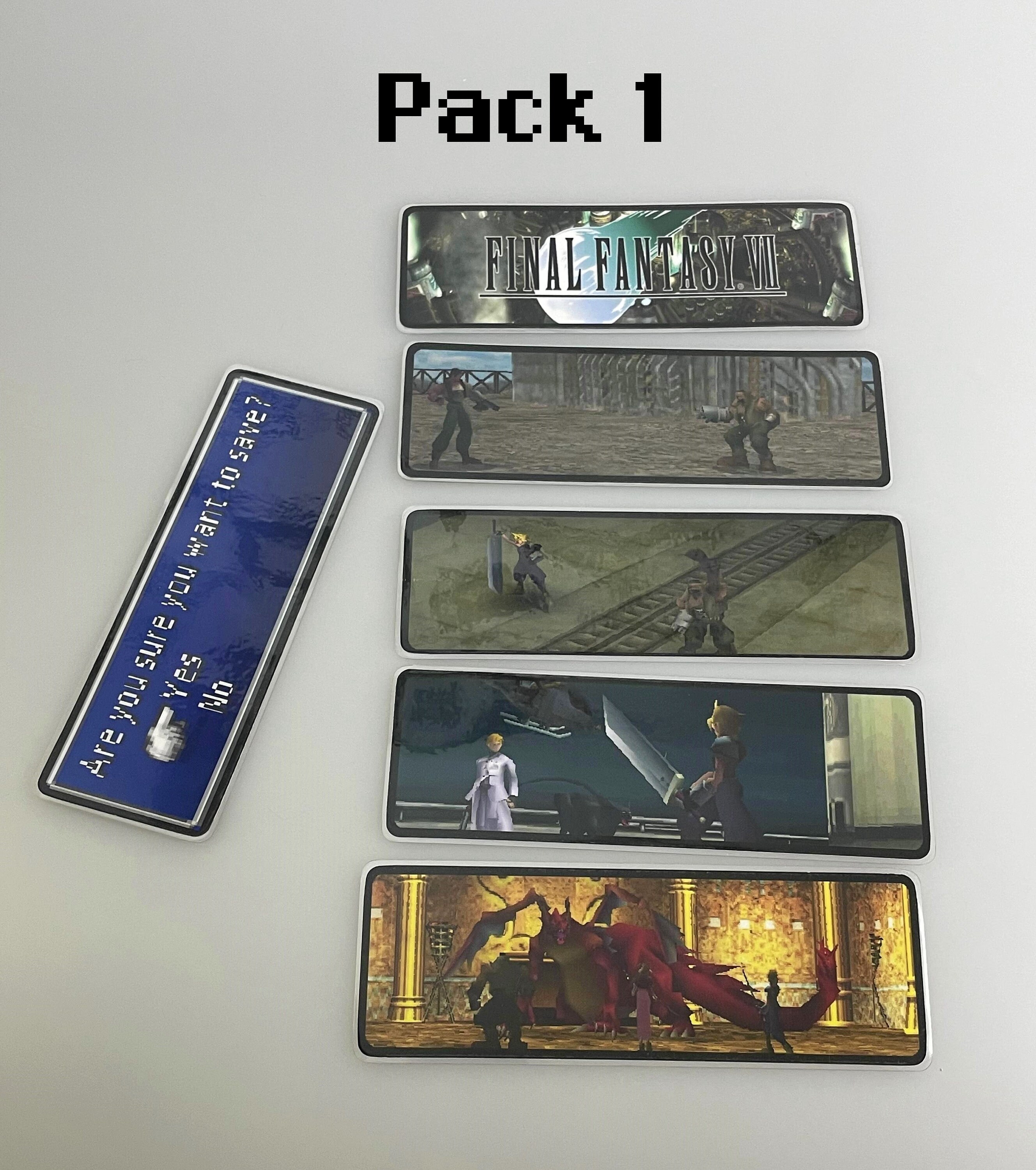 Final Fantasy VII Bookmarks Laminated Final Fantasy VII Final Fantasy 7 ...