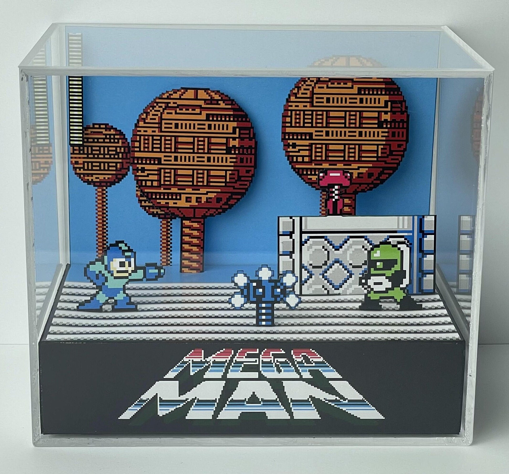 Nintendo Mega Man Cube Diorama Megaman Cube Diorama Mega Man Gift ...