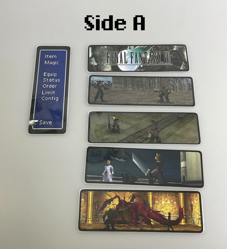 Final Fantasy VII Bookmarks Laminated Final Fantasy VII Final Fantasy 7 ...