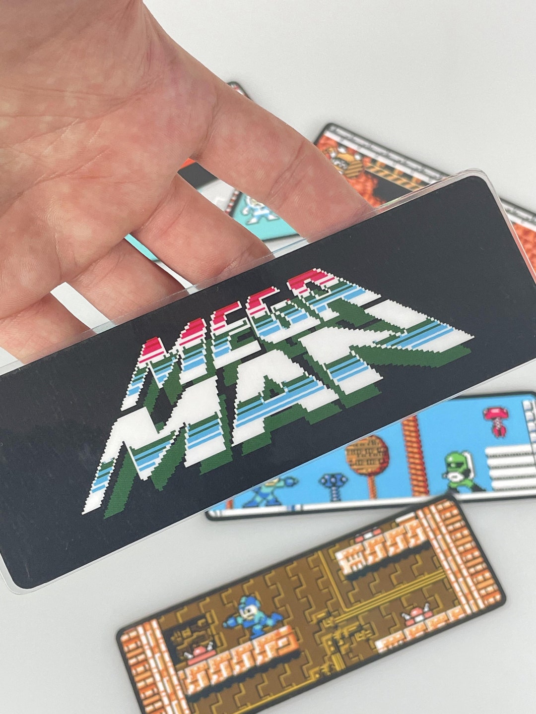 Mega Man Bookmarks Laminated Nintendo Mega Man Bookmarks Mega Man Gift ...