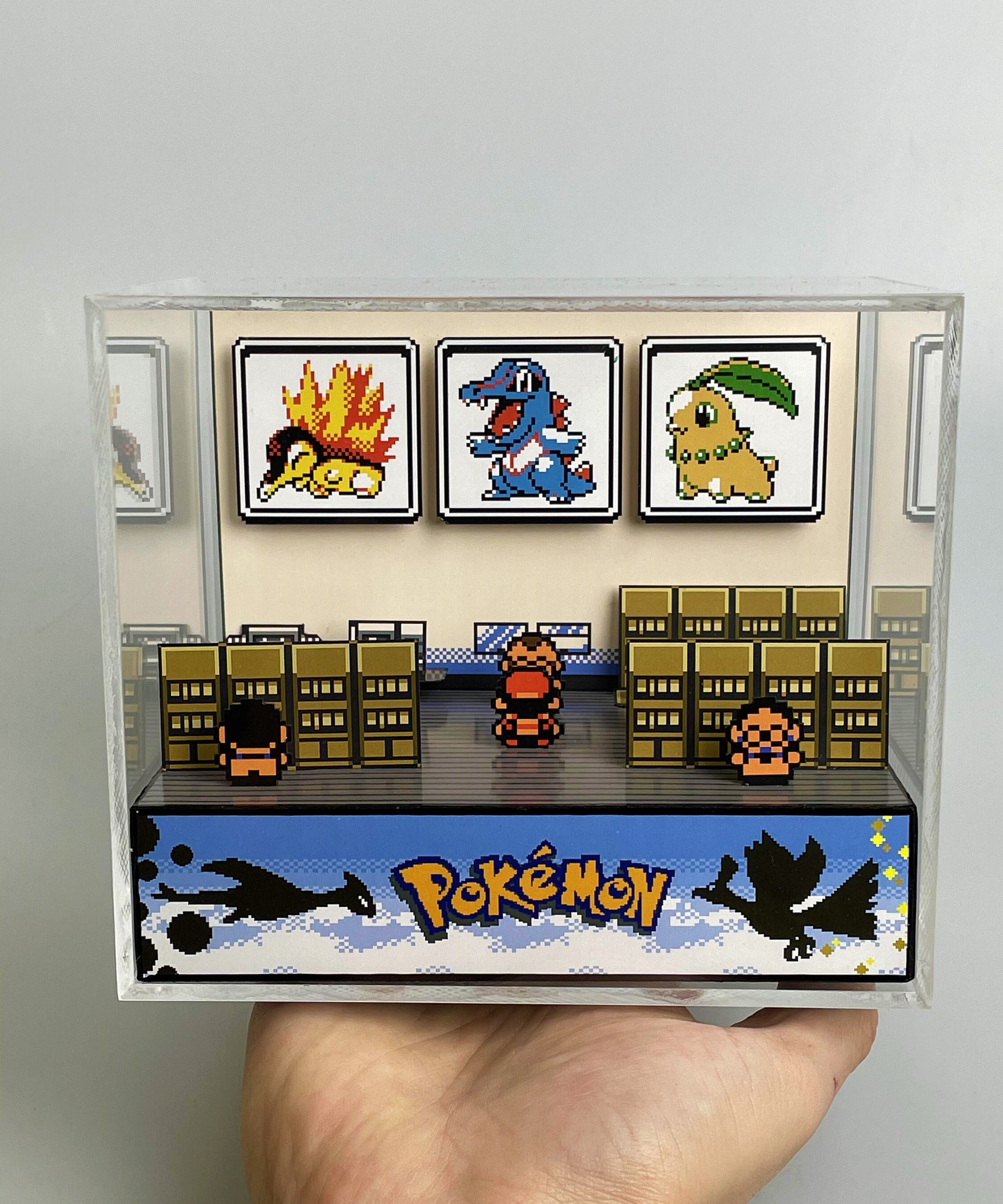 Pokemon Elms Laboratory Cube Diorama Pokemon Silver Gold Laboratory ...