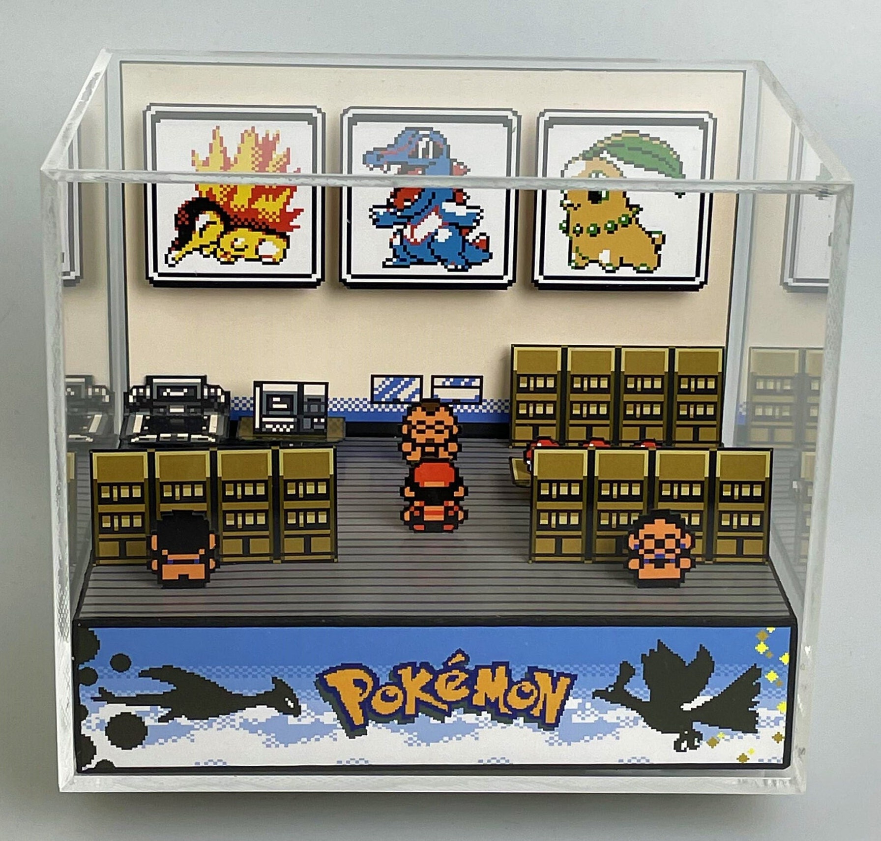 Pokemon Elms Laboratory Cube Diorama Pokemon Silver Gold Laboratory ...
