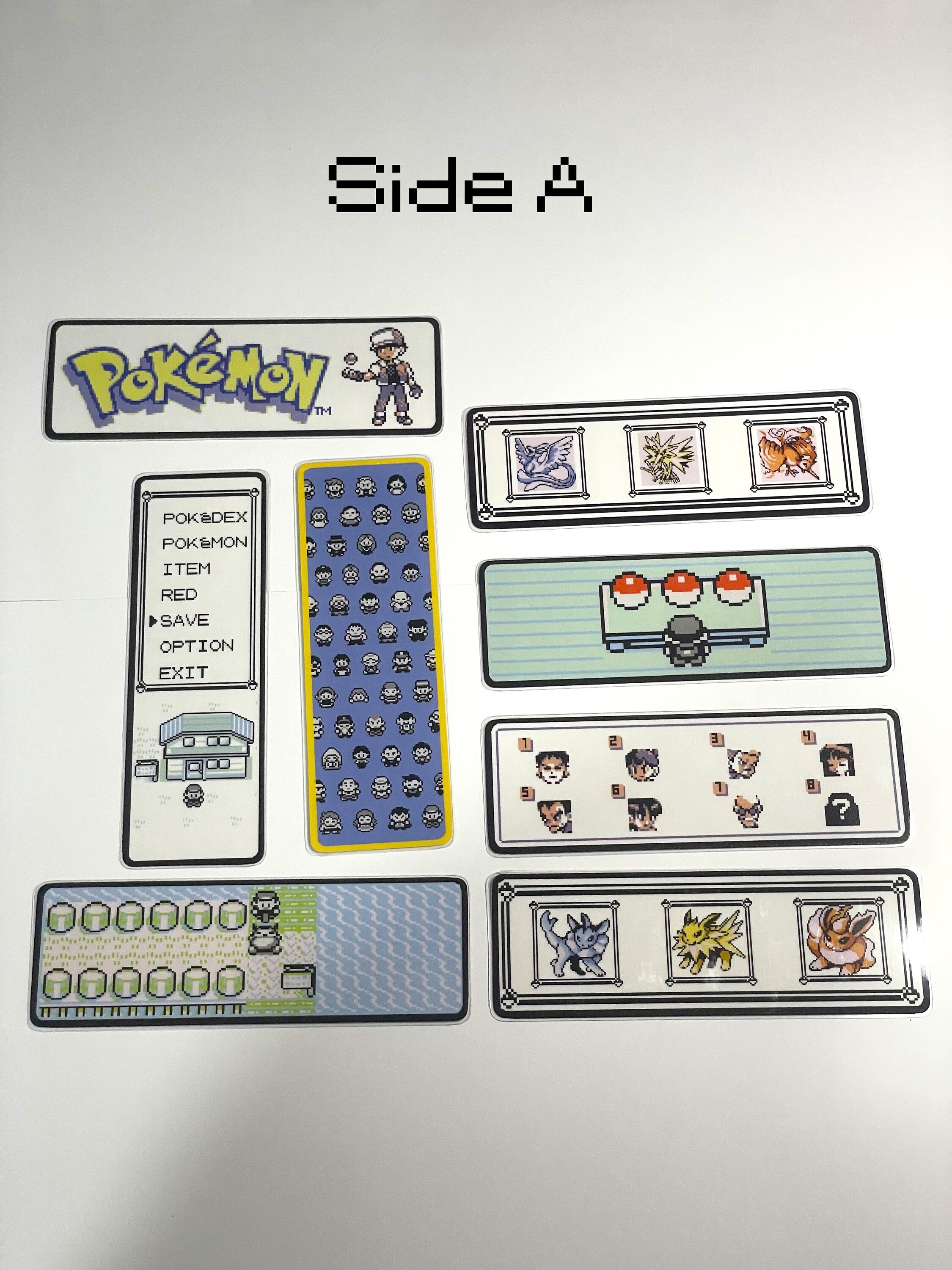 Gameboy Pokemon Bookmarks Laminated Pokemon Gift Pokemon Yellow Pokemon ...