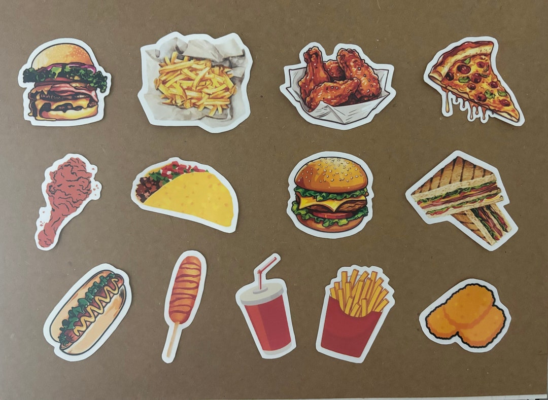 Fast Food Stickers - Etsy
