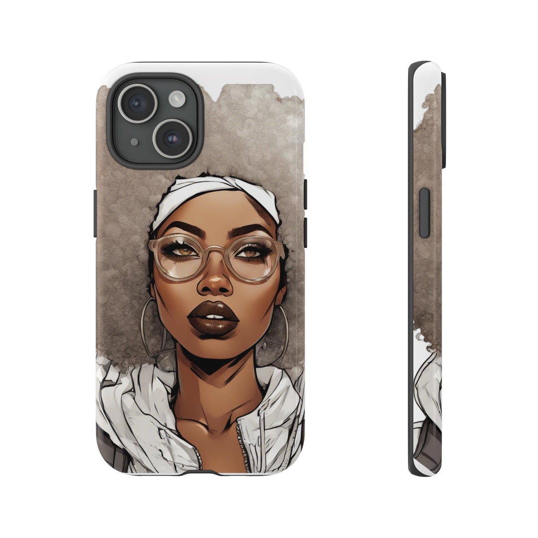 Afro Puff Phone Case - Etsy