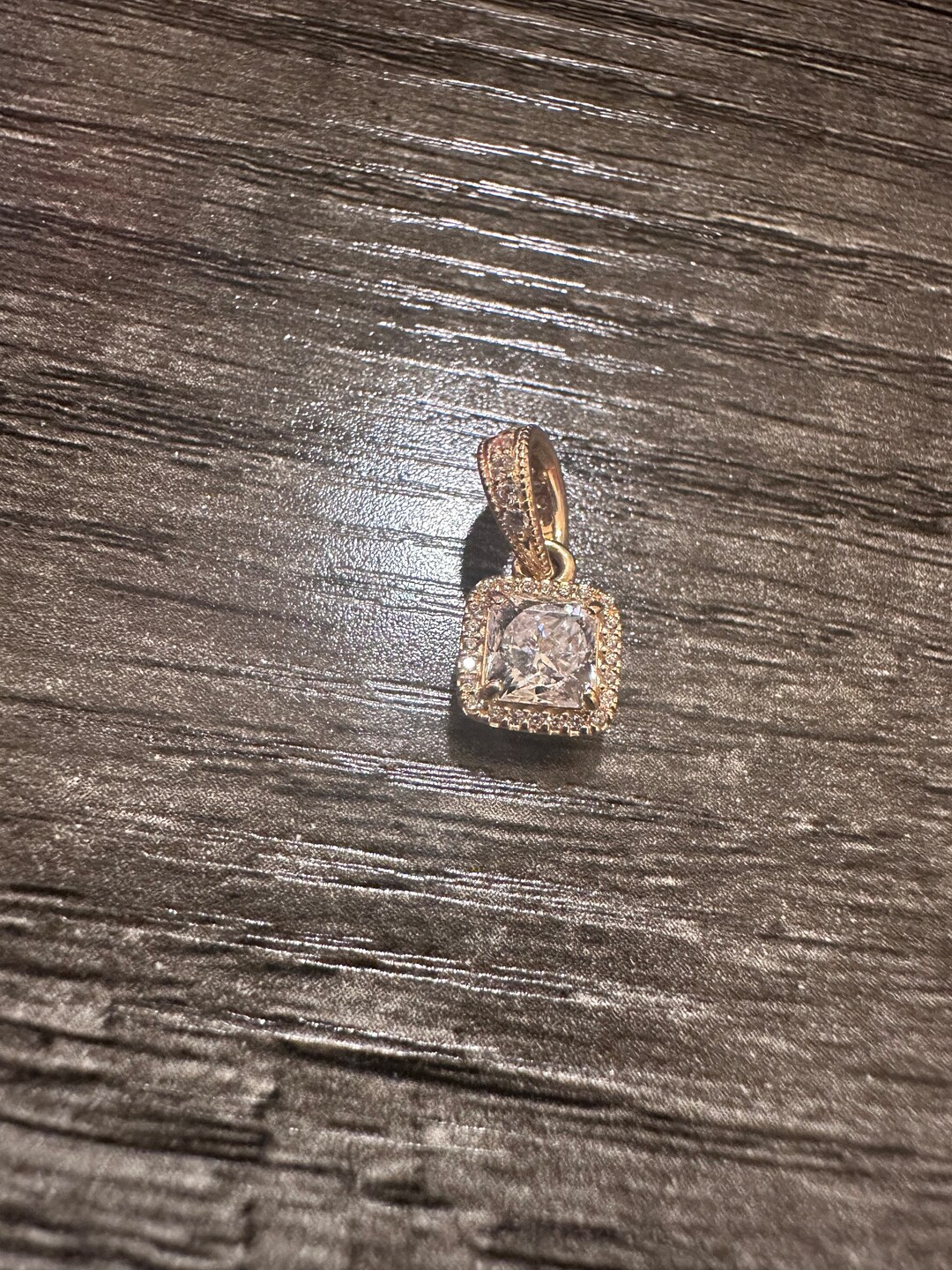 Pandora Square Level Necklace Pendant 14k Gold - Etsy
