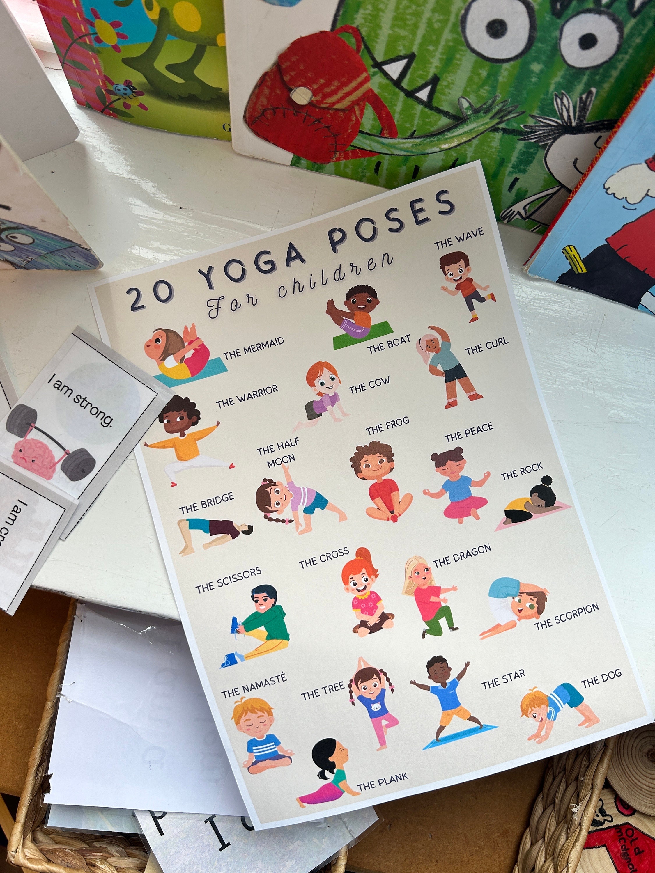 Early Years Yoga Poses Flashcards & Poster - Children's Learning ...