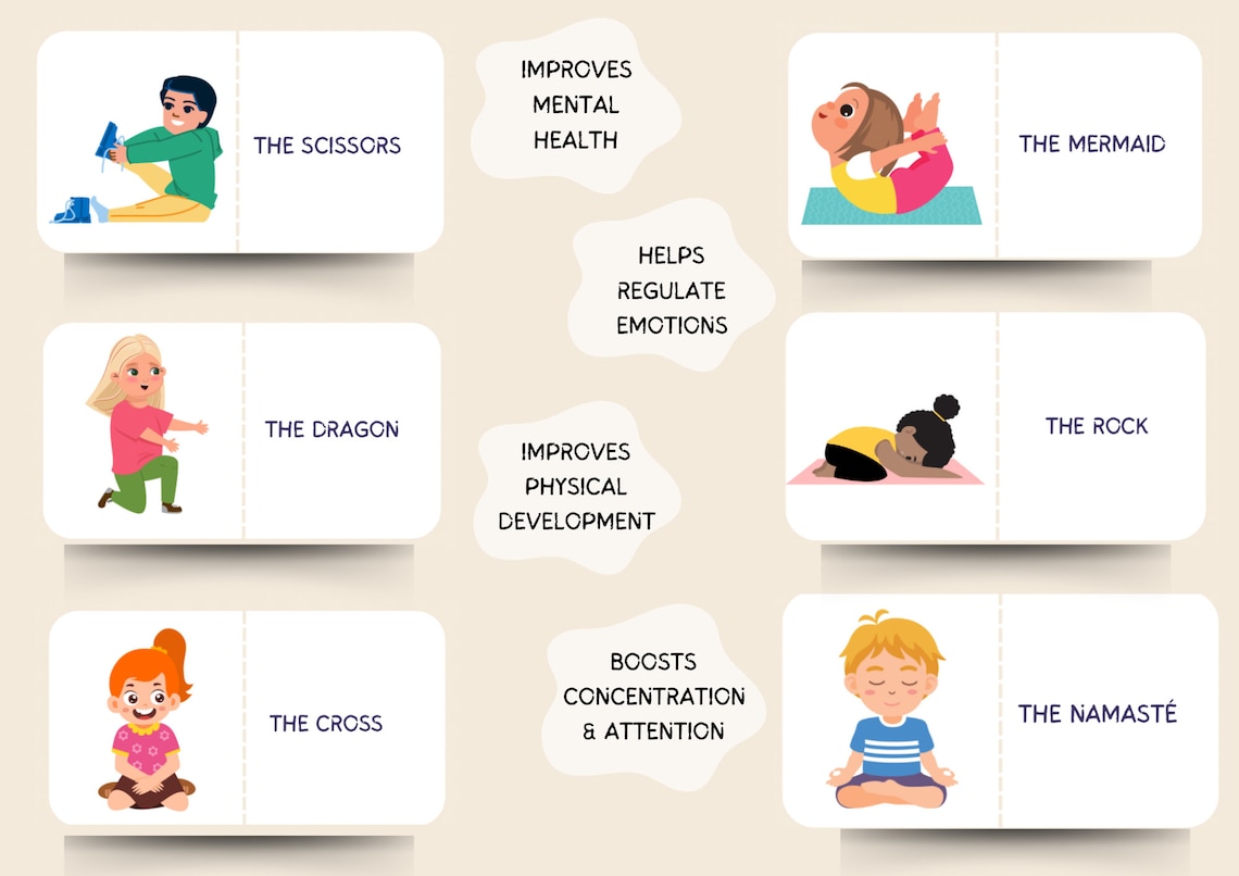 Early Years Yoga Poses Flashcards & Poster - Children's Learning ...