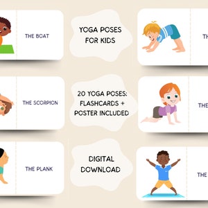 Early Years Yoga Poses Flashcards & Poster - Children's Learning ...