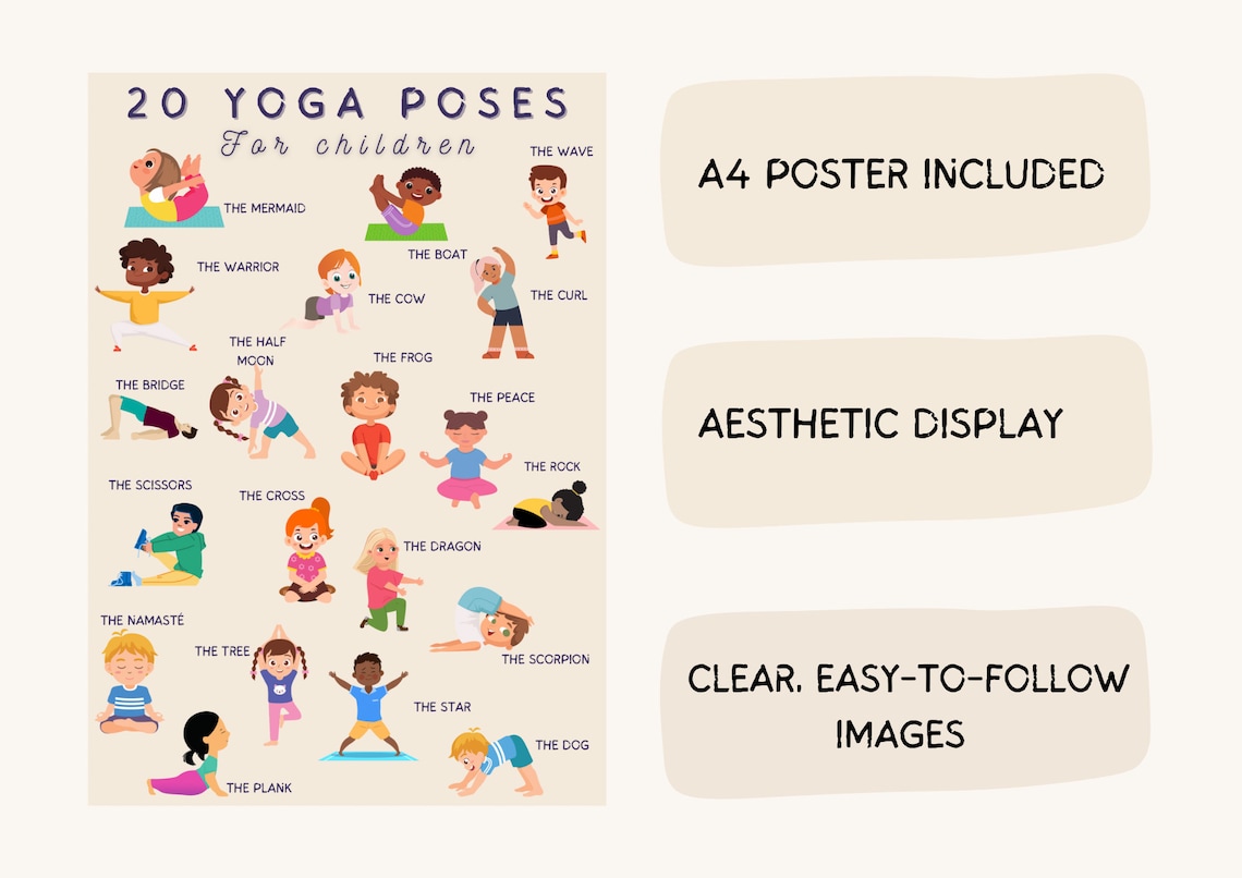 Early Years Yoga Poses Flashcards & Poster - Children's Learning ...