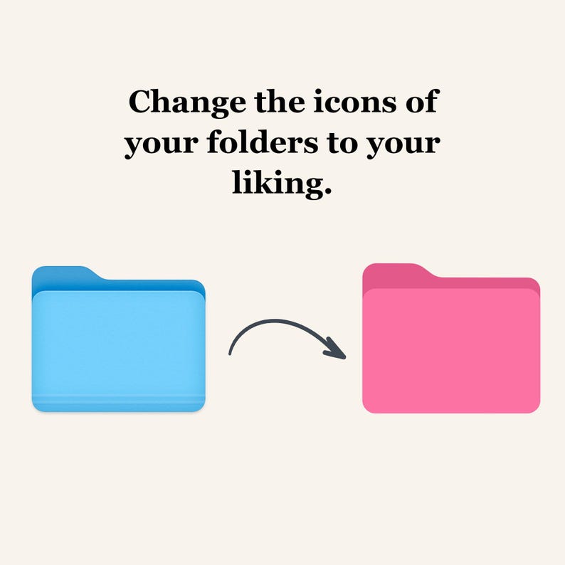 Pink Aesthetic Folder Icons for Mac/windows 36 Soft Pastel Pink Desktop ...