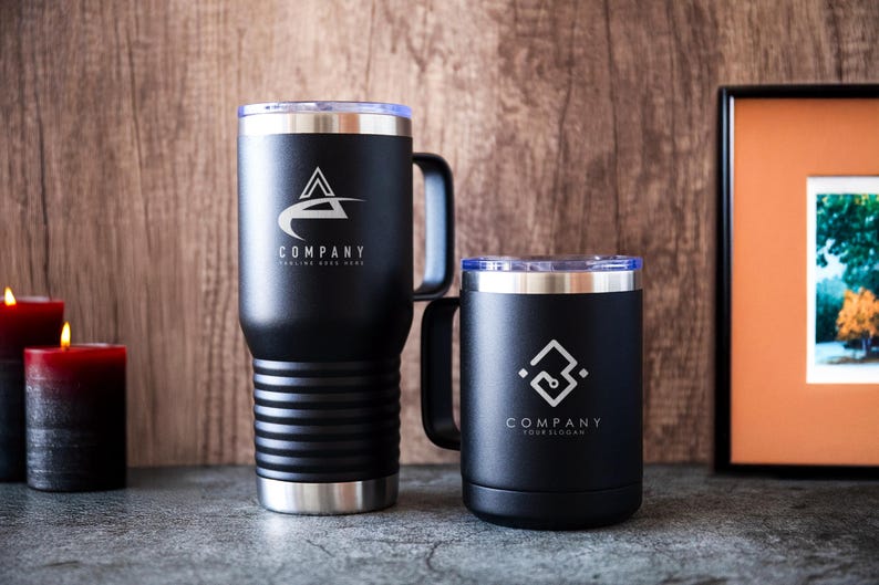 Custom Office Drinkware, Logo Steel Tumbler, Corporate Gift, Gift for ...