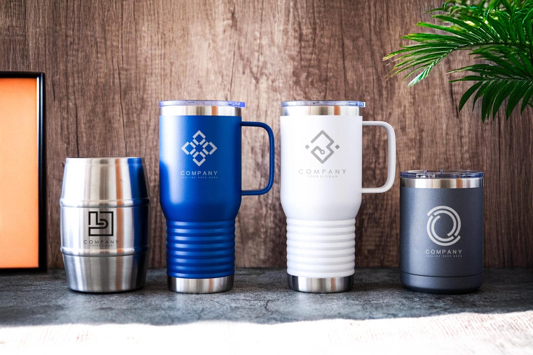 Custom Office Drinkware, Logo Steel Tumbler, Corporate Gift, Gift for ...