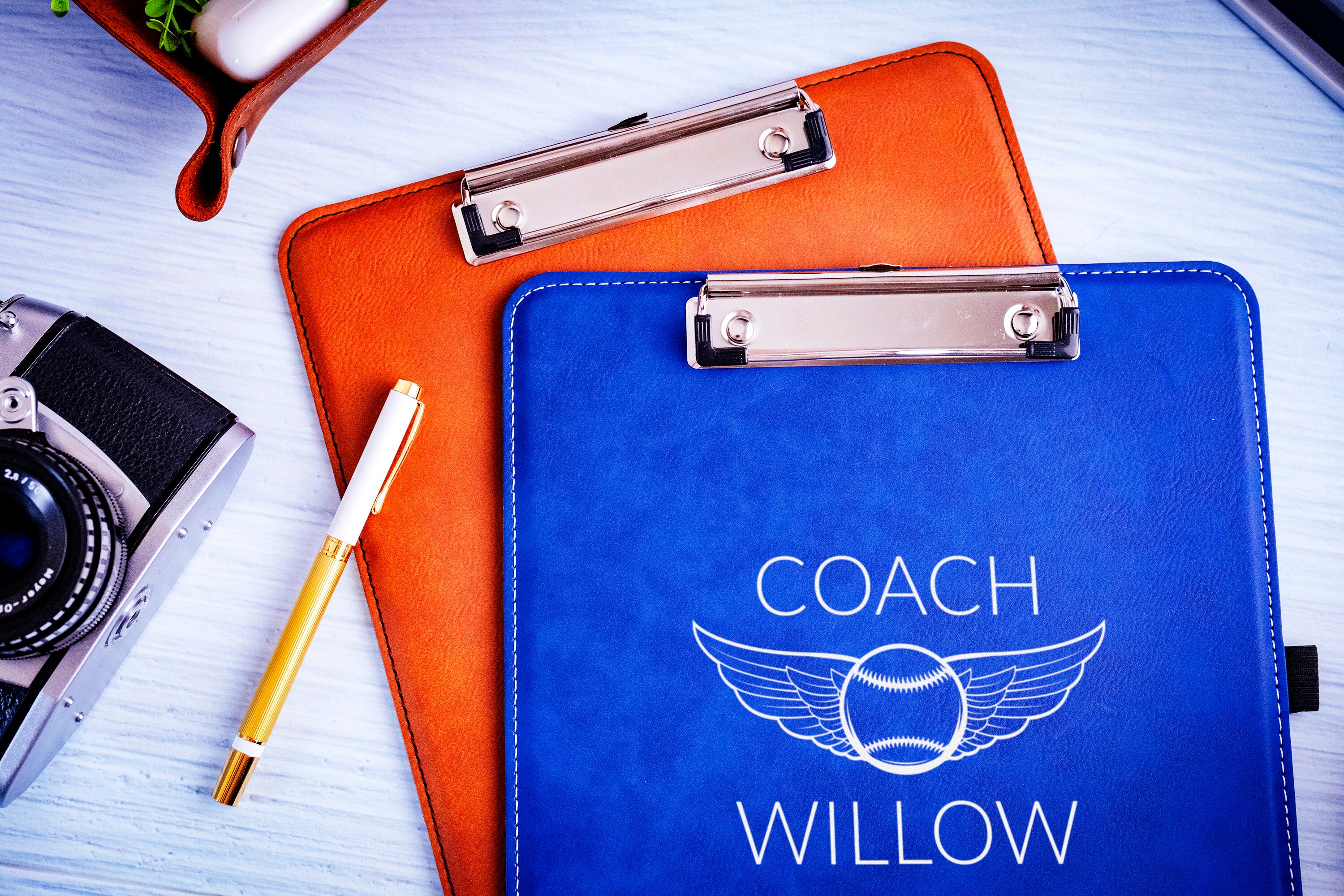 Custom Coach Leather Clipboard, Custom Clipboard, Custom Leather ...