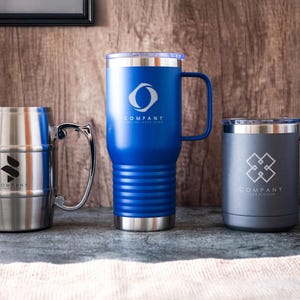 Corporate Branded Ceramic Mug, Insulated Steel Mug, Corporate Mug With ...