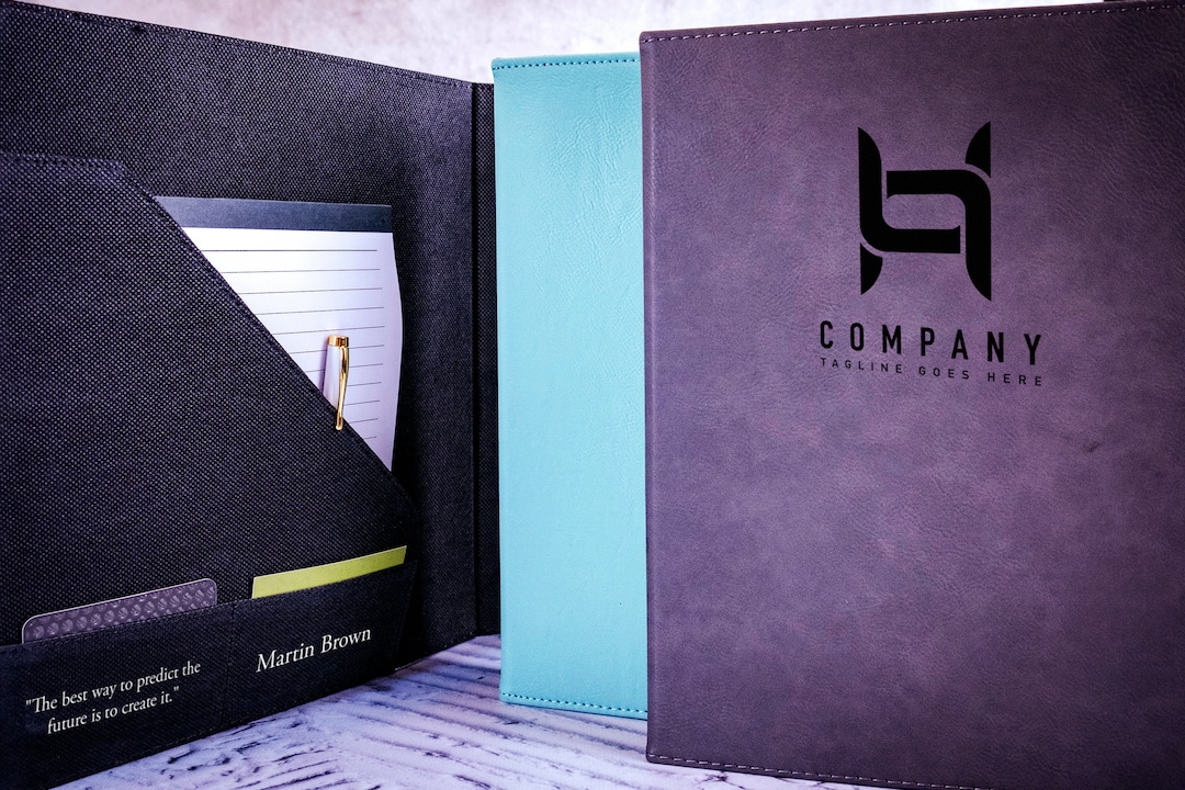 Company Logo Binder, Customed Binder, Leather Binder, Leather Binder 3 ...
