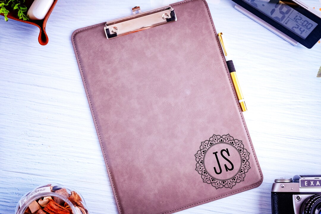 Personalized Leather Clipboard, Custom Name Clipboard, Custom Leather ...