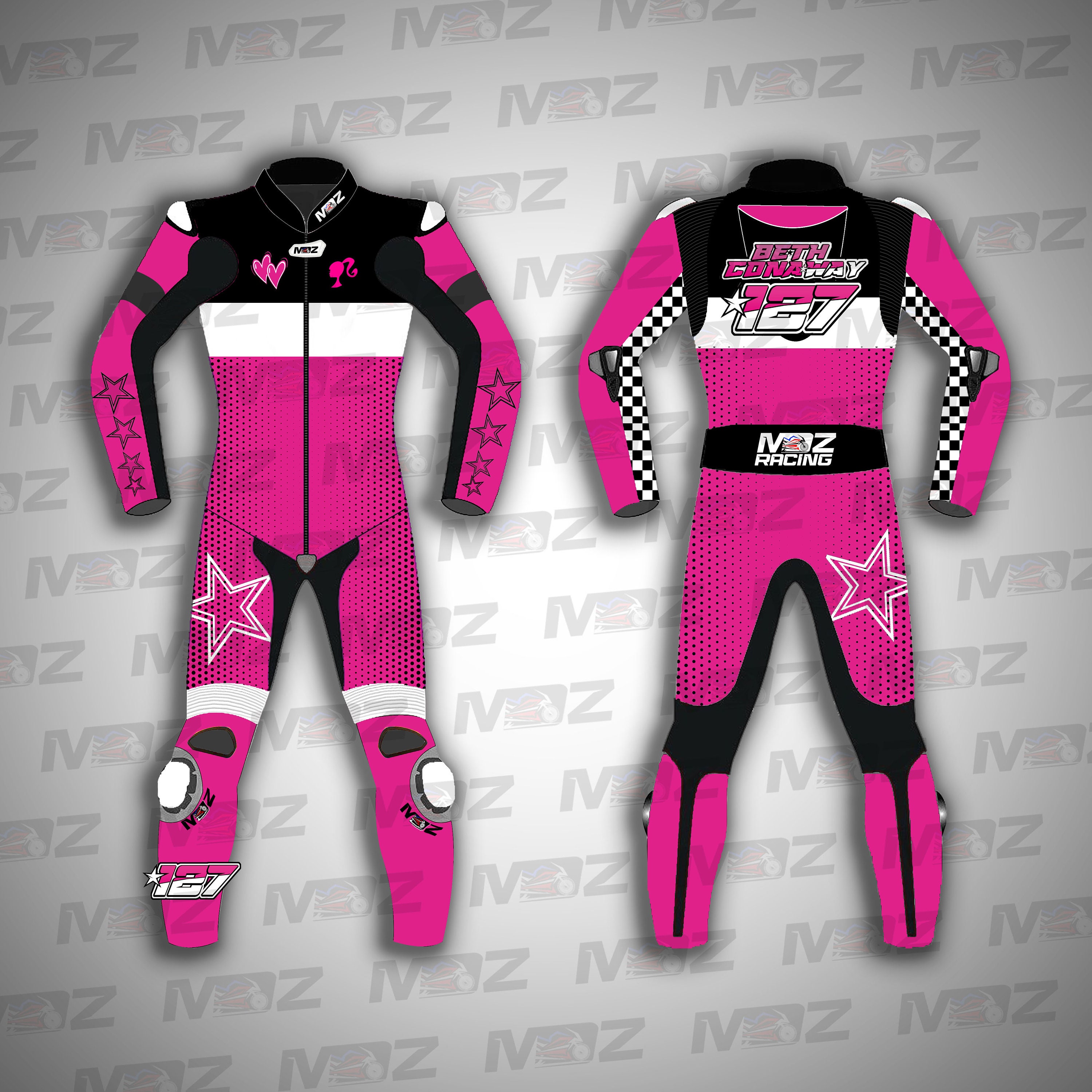 Motorbike Leather Racing Suit, Women Motorcycle Gear, Racing Outfit ...
