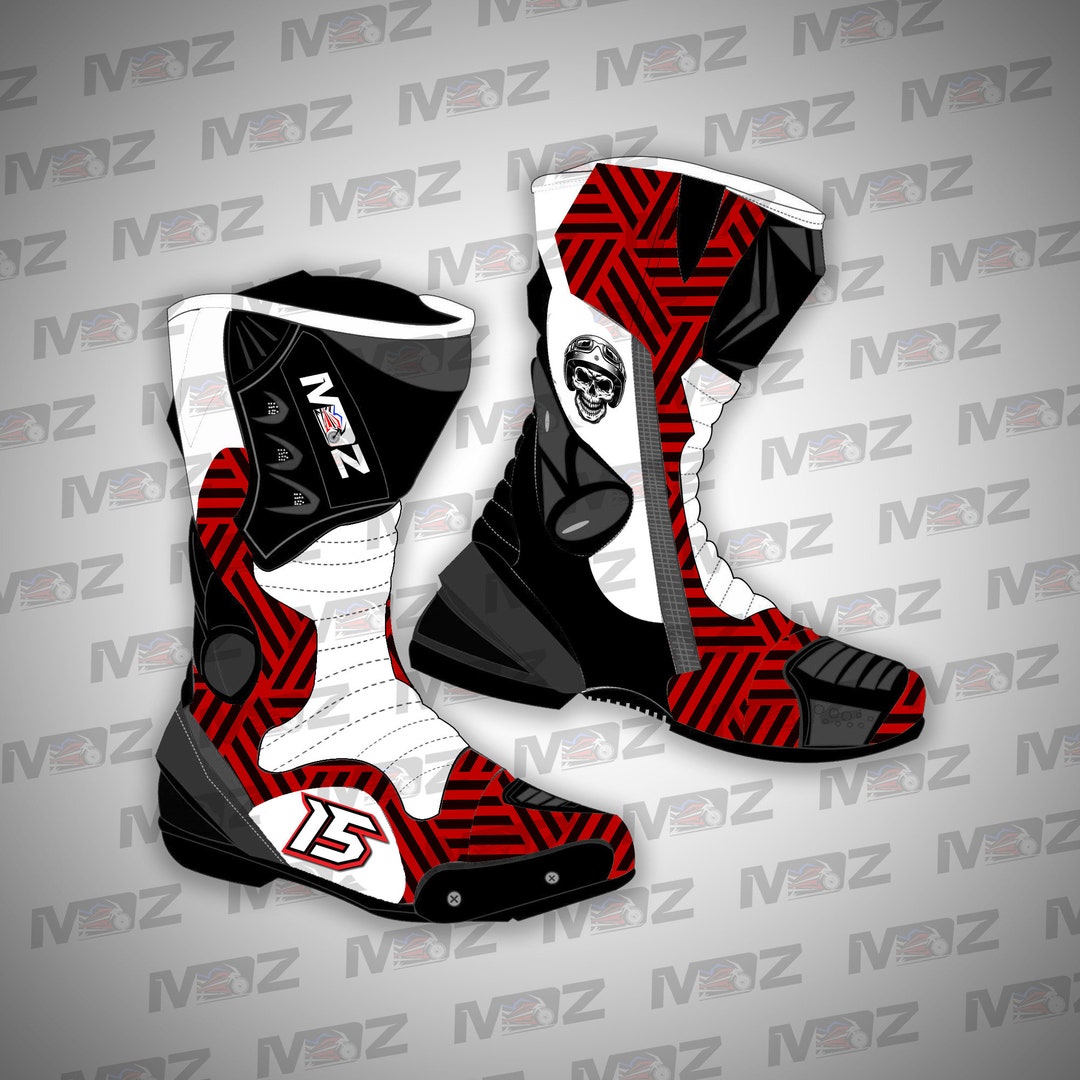 Customized Motorcycle Boots Motorbike Shoes Leather CE Approved Heavy ...