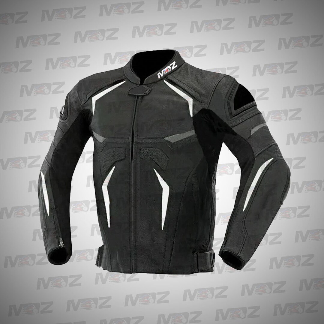 Premium Leather Motorcycle Racing Jacket - Free Customization , CE ...