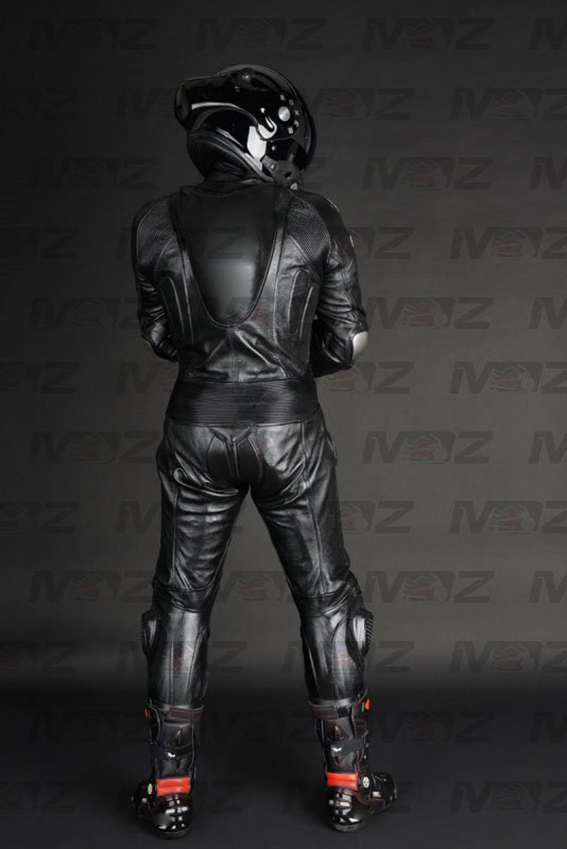 Black Leather Racing Suit, Motorbike Gear, Rider Outfit, Motorcycle ...