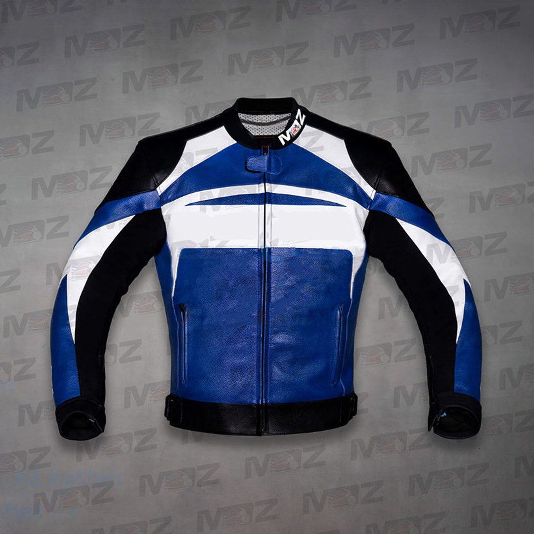 Leather Motorcycle Racing Jacket - Free Customization , CE Marked Men ...
