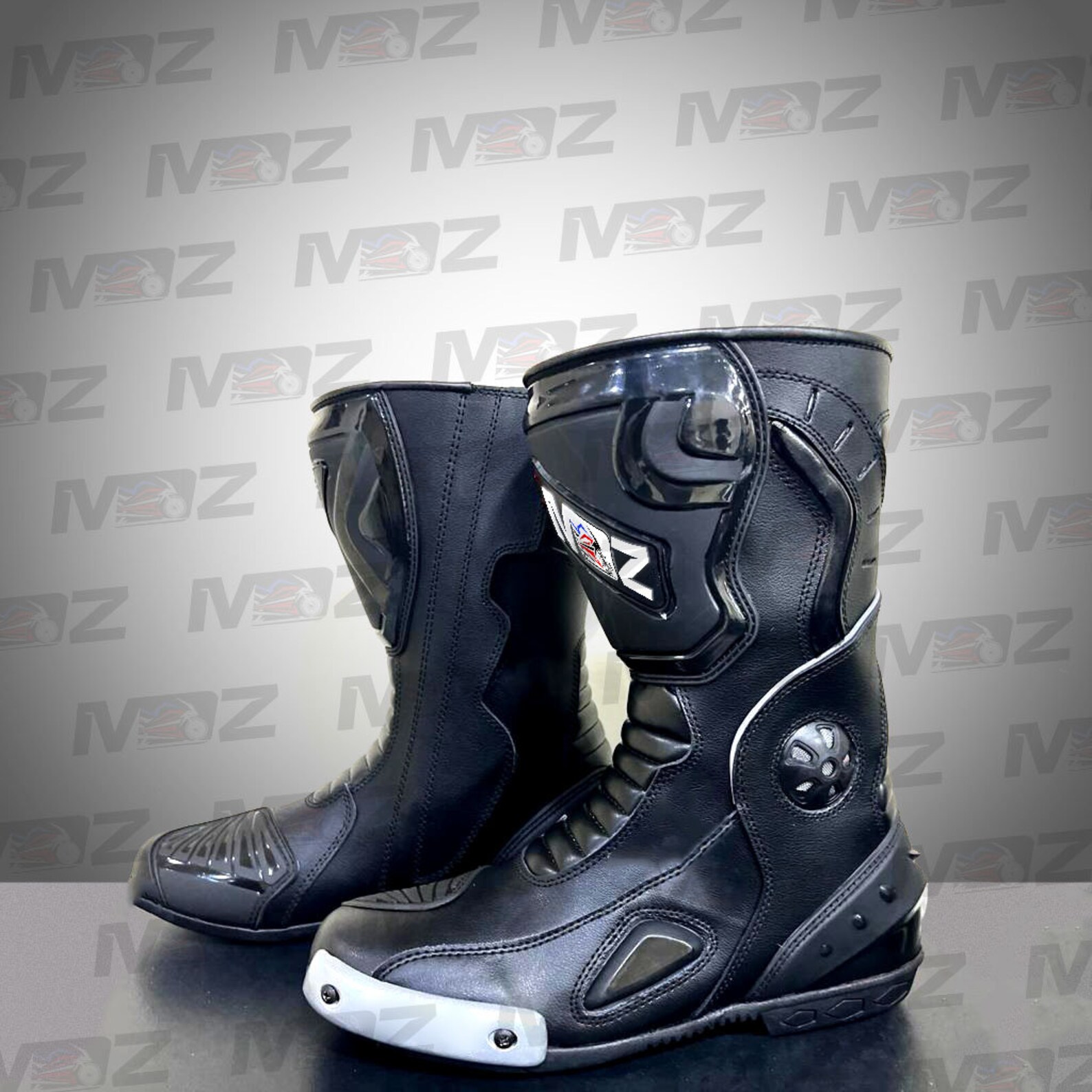 Motorcycle Leather Racing Boots, Motorbike Boots, Riders Boots, Biker ...