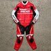 Ducati Red Motorbike Leather Racing Suit, Biker Men's Motorcycle Gear ...