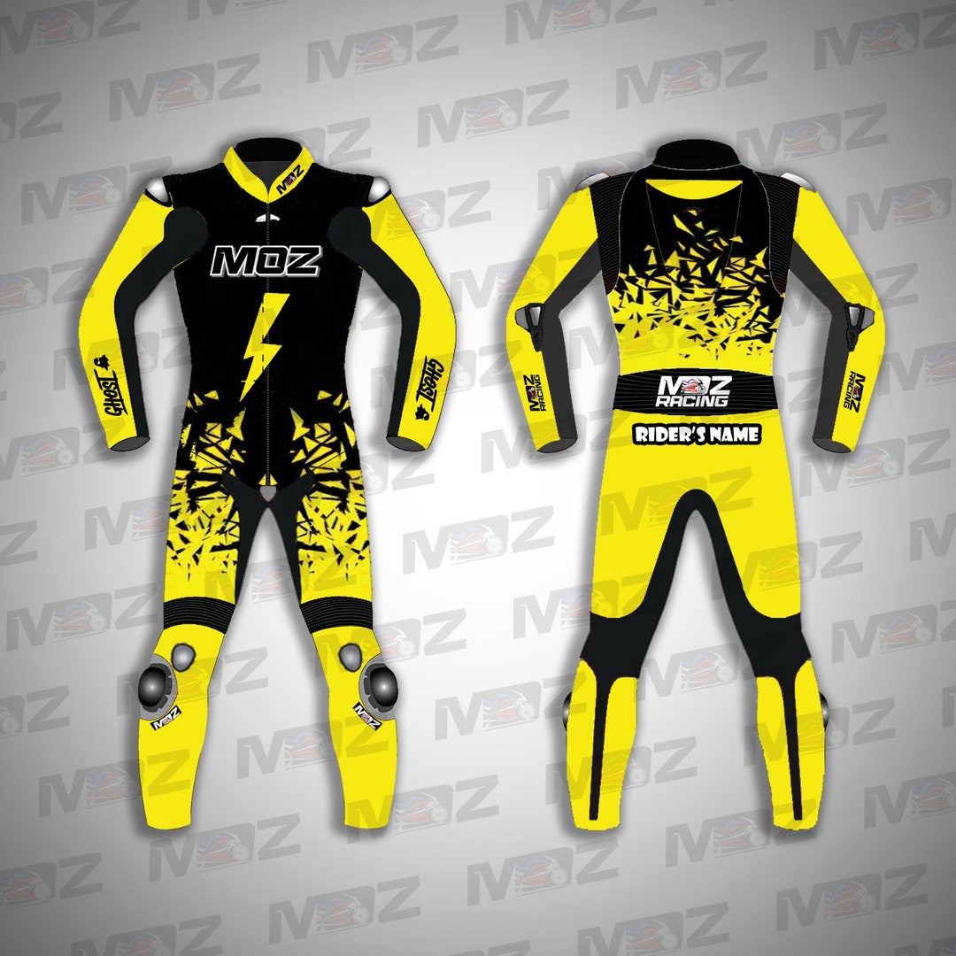 Premium Leather Motorcycle Racing Suit Free Customisation , CE Marked ...