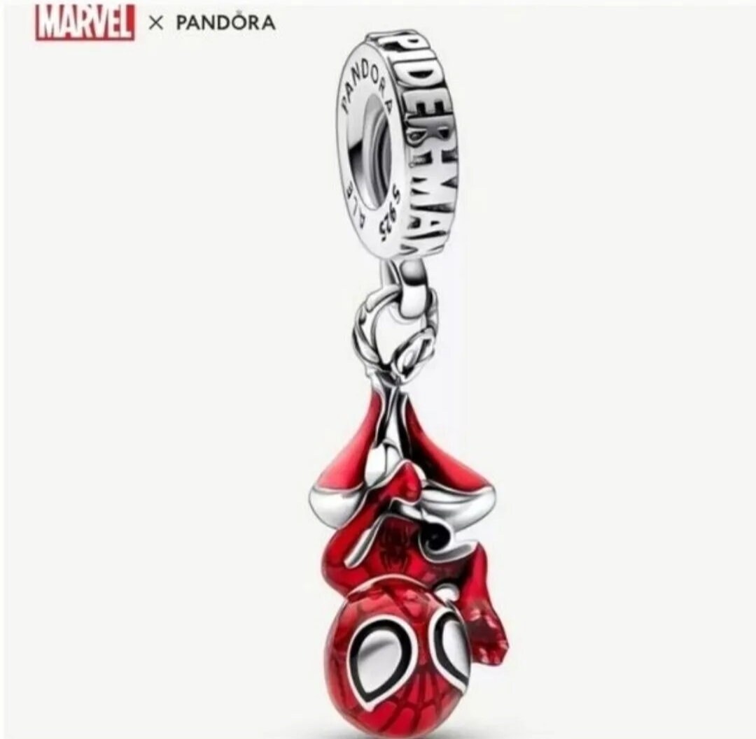 NEW Pandora Marvel Hanging Spider-man Dangle Charm - Etsy