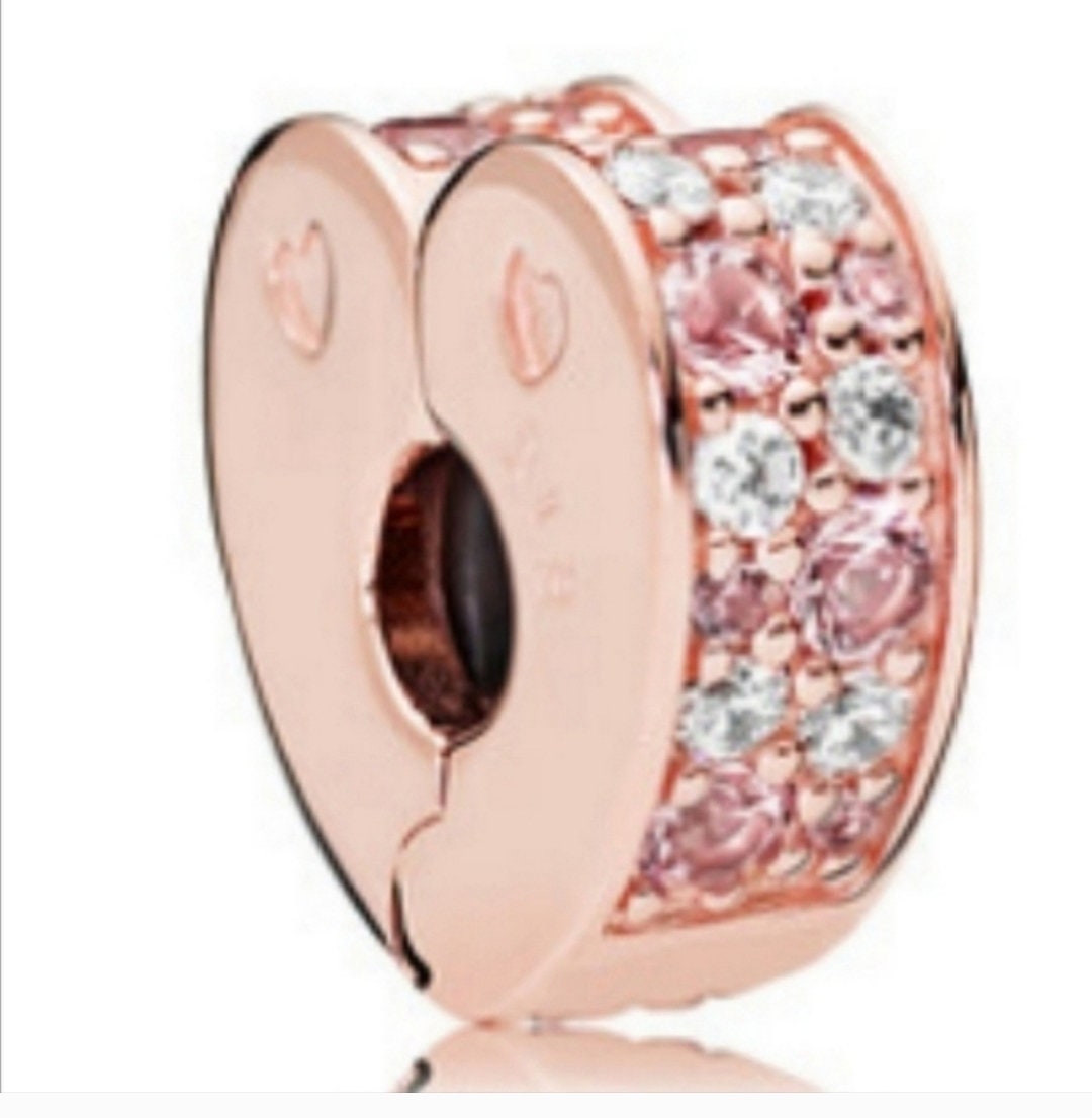 NEW Pandora Heart Pave Clip Charm - Etsy
