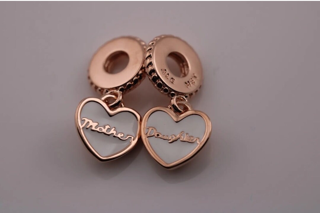 New Pandora Mother and Daughter Hearts Dangle Charms - Etsy