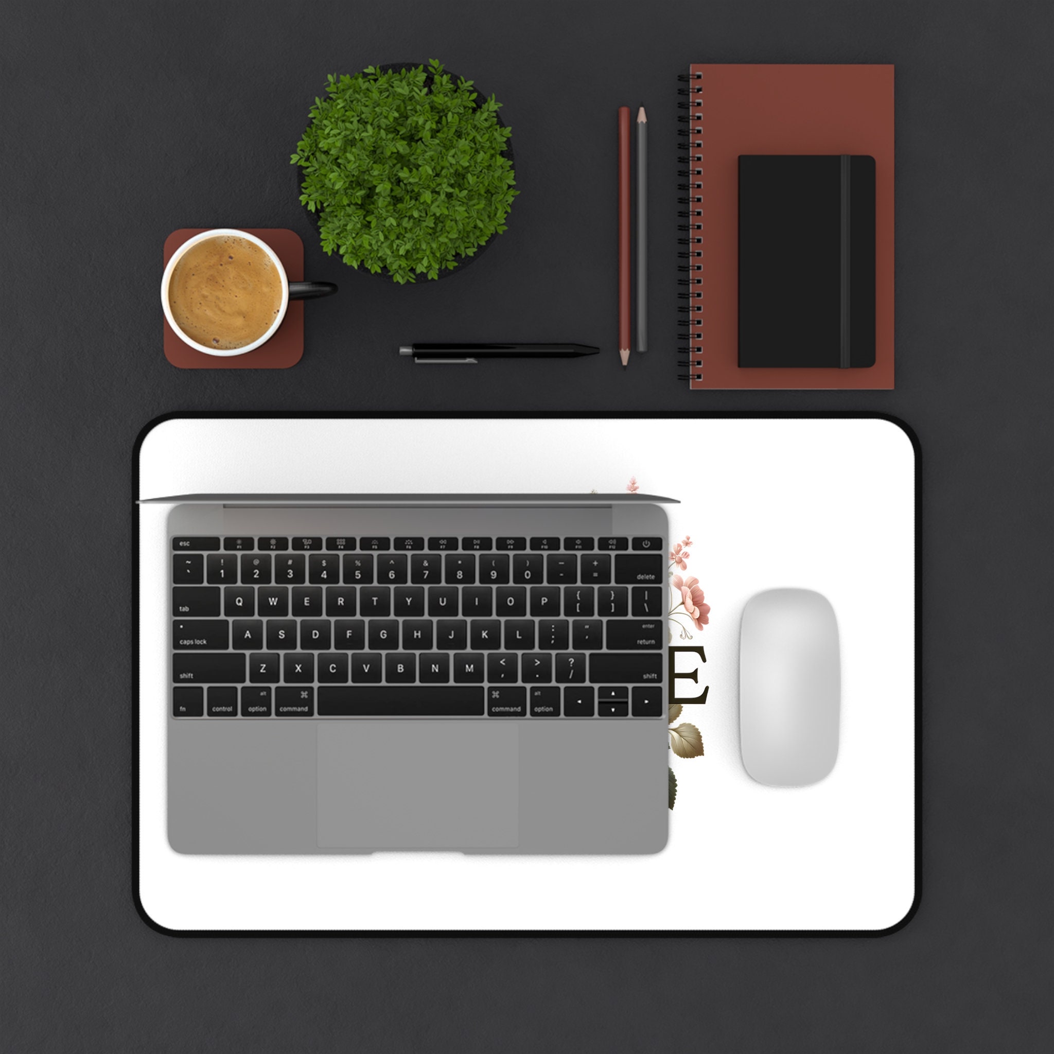 Keyboard Mat, Floral Desk Mat Aesthetic Desk Mat Botanical Desk Mat ...