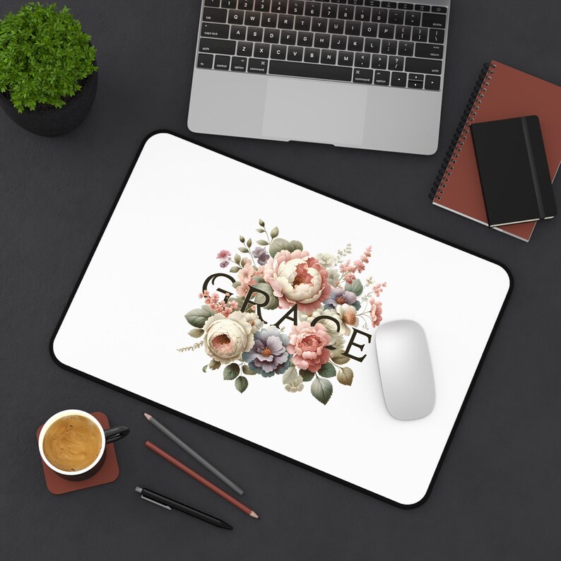 Keyboard Mat, Floral Desk Mat Aesthetic Desk Mat Botanical Desk Mat Vintage Desk Mat Nature ...