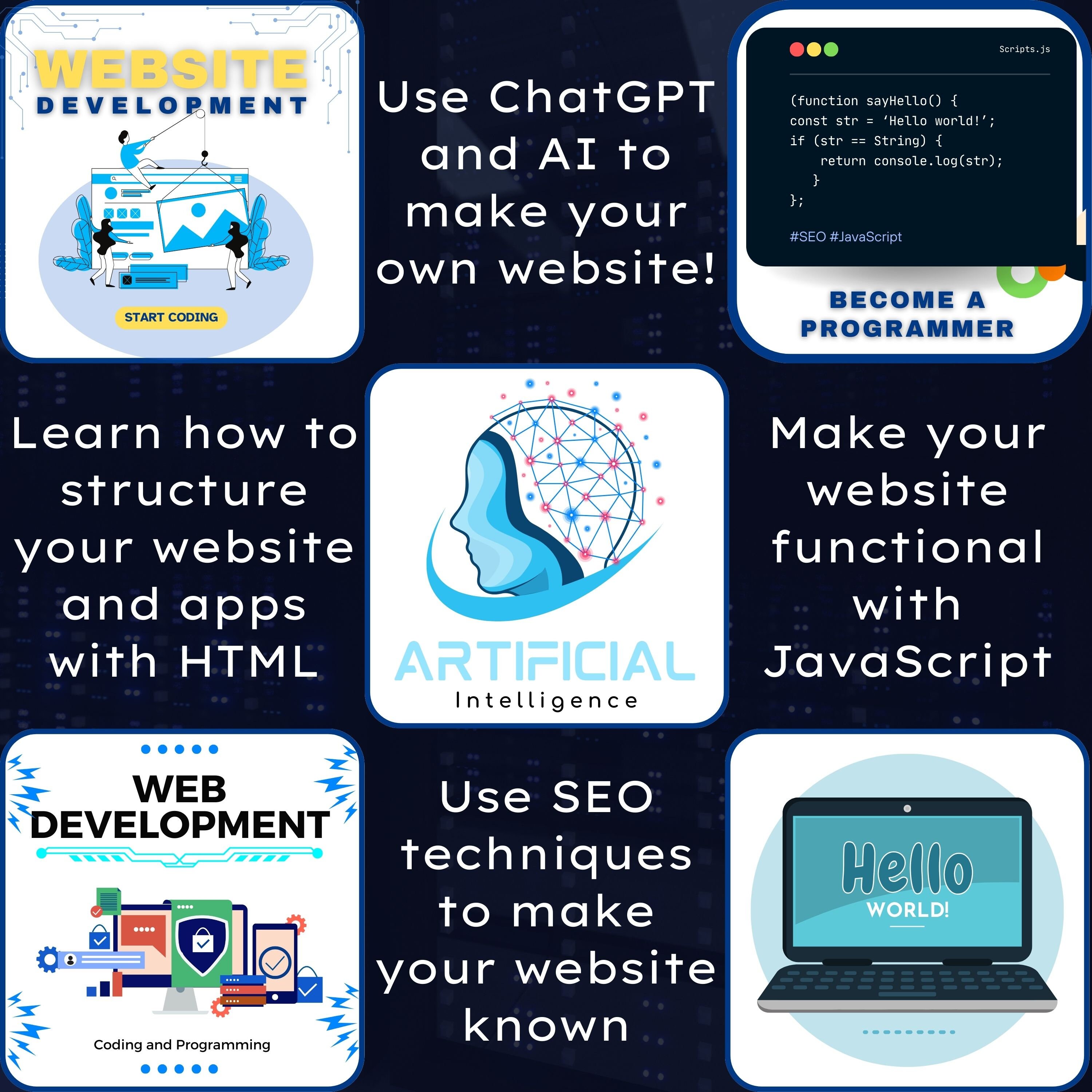 500 Chatgpt Coding Prompts For Learning Html Css Javascript Seo Web Development Etsy